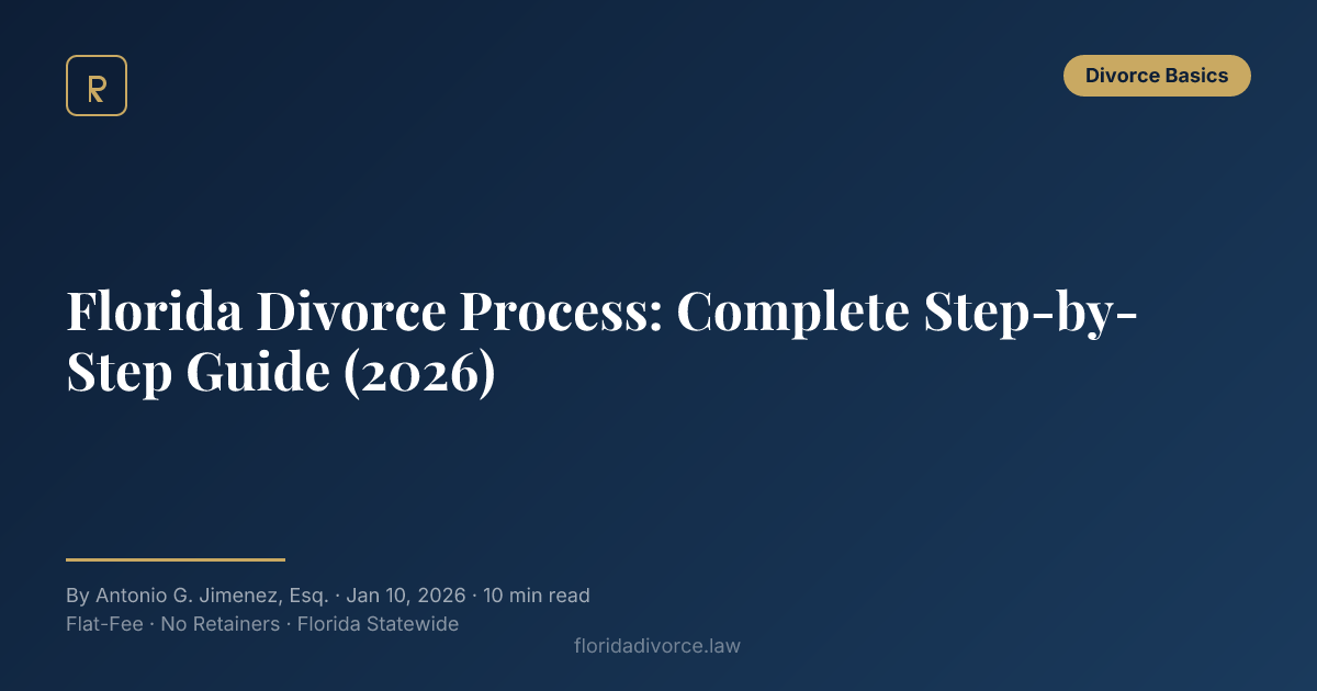 Florida Divorce Process: Complete Step-by-Step Guide (2026) | Divorce ...